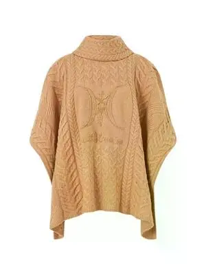 Camilla Funnel-neck Knit Poncho