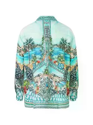Camilla Balearic Bebé Oversized Long-sleeve Shirt
