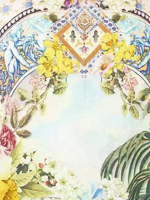 Camilla Printed V-neck Kaftan