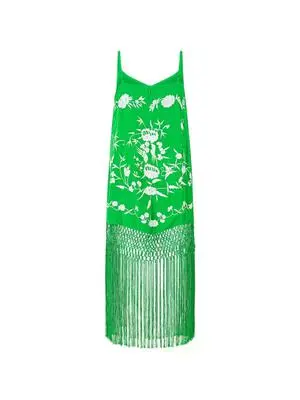 Camilla Floral Print Fringing Dress