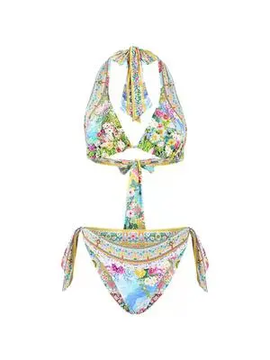 Camilla Navás Nouveau Reversible Tie Bikini Set - Blue