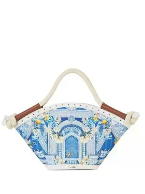 Camilla De Nada Granada Floral-print Knot Tote