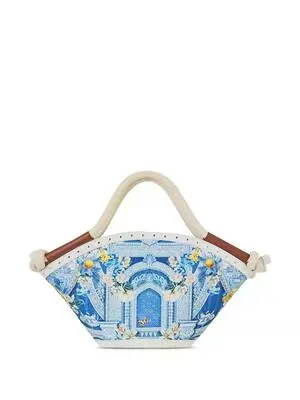Camilla De Nada Granada Floral-print Knot Tote