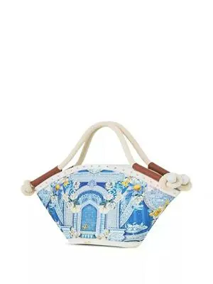 Camilla De Nada Granada Floral-print Knot Tote