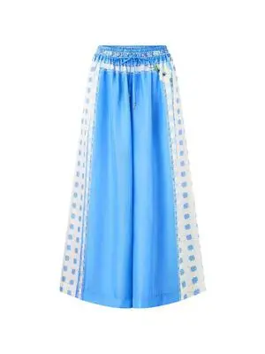 Camilla Printed Wide-leg Trousers