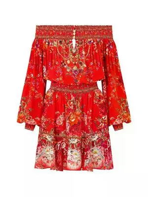 Camilla Olé Olé Off-shoulder Mini Dress - Red