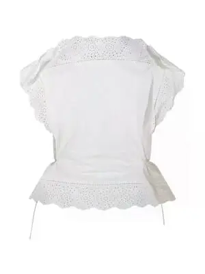 BY MALENE BIRGER Eyelet Drawstring Top