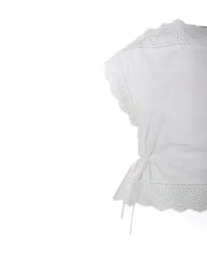 BY MALENE BIRGER Eyelet Drawstring Top