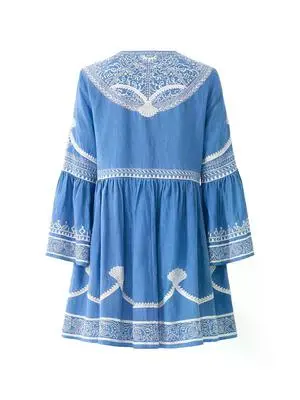 Camilla Button Detailed Mini Dress