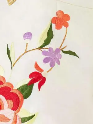 Camilla Floral-embroidered Shorts
