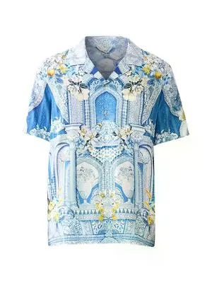 Camilla Camp-collared Patterned Shirt