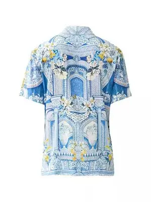 Camilla Camp-collared Patterned Shirt
