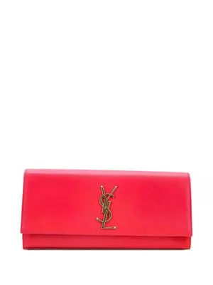 Saint Laurent Classic Monogram Long Clutch Bag - Pink