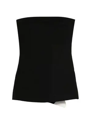 ENTIRE STUDIOS Strapless Panelled Top - Black