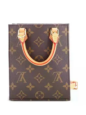 LOUIS VUITTON Petit Sac Plat Monogram Canvas Crossbody Bag