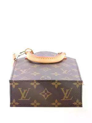 LOUIS VUITTON Petit Sac Plat Monogram Canvas Crossbody Bag