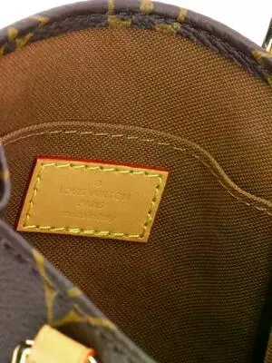 LOUIS VUITTON Petit Sac Plat Monogram Canvas Crossbody Bag