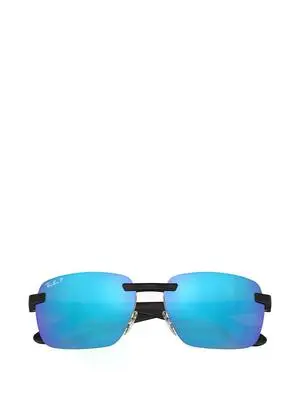 Ray-ban Rimless Rectangle-frame Sunglasses - Black