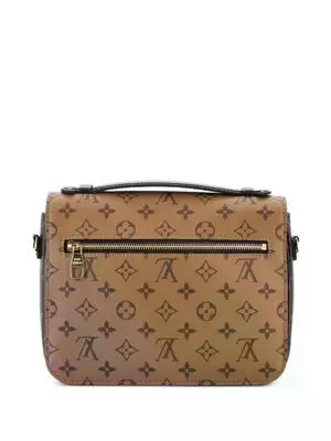 LOUIS VUITTON Pochette Metis Reverse Monogram Canvas Crossbody Bag - Brown