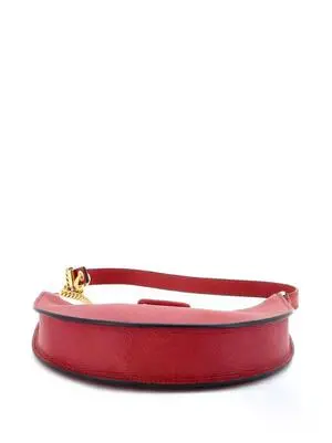 Valentino Garavani Vlogo Leather Mini Hobo Bag - Red