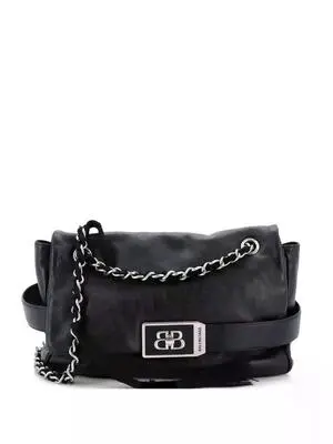 Balenciaga Modu Chain Flap Leather Shoulder Bag