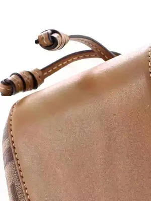 Fendi Pomodorino Zucca Coated Canvas Mini Bucket Bag