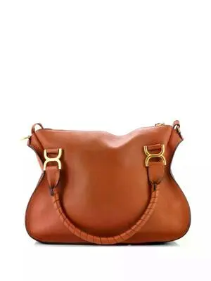 Chloé Marcie Leather Medium Satchel - Brown