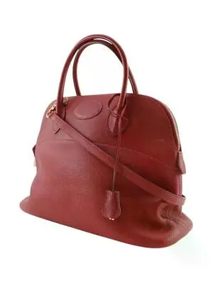 Hermès 2003 Clemence Bolide 35 Satchel - Red