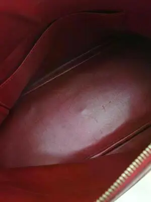 Hermès 2003 Clemence Bolide 35 Satchel - Red