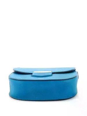 Celine Trotteur Grainy Leather Small Crossbody Bag - Blue