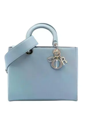 Dior 2018 Large Lady Satchel - Blue