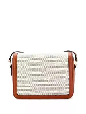 Celine Triomphe Teen Crossbody Bag Canvas With Leather - Brown