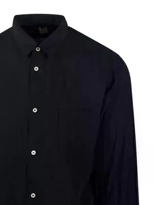 Comme Des Garçons Crinkled-effect Chest-pocket Shirt