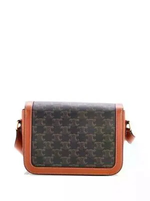 Celine Triomphe Coated Canvas Medium Shoulder Bag