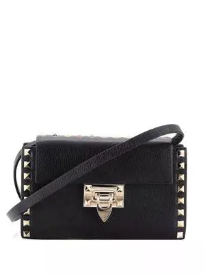 Valentino Garavani Rockstud Flip Lock Flap Shoulder Bag
