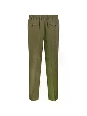 SANTANIELLO Irno Pleated Trousers - Green