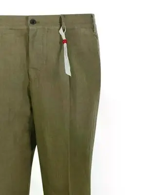 SANTANIELLO Irno Pleated Trousers - Green