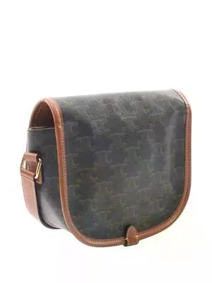 Celine 2021-2026 Medium Triomphe Coated Canvas Folco Crossbody Bag