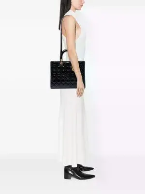Dior 2012 Large Patent Cannage Lady Satchel
