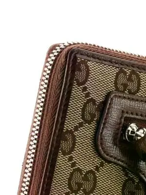 Balenciaga X Gucci The Hacker Project Neo Classic Zip Wallet Gg Canvas Long Small Wallets