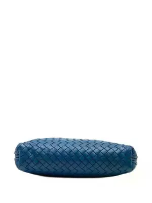 Bottega Veneta Nappa Intrecciato Nodini Crossbody Bag - Blue