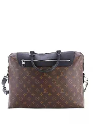 LOUIS VUITTON Porte-documents Jour Nm Bag Macassar Monogram Canvas - Black