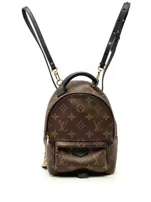 LOUIS VUITTON 2018 Monogram Mini Palm Springs Backpack - Brown