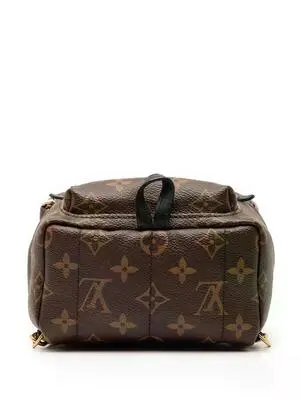 LOUIS VUITTON 2018 Monogram Mini Palm Springs Backpack - Brown