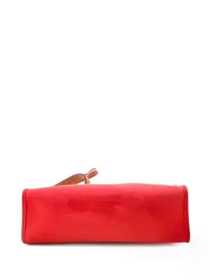 Hermès Herbag Zip Leather And Toile 31 Shoulder Bag - Pink