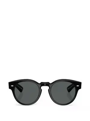 Oliver Spencer Round-frame Sunglasses - Black