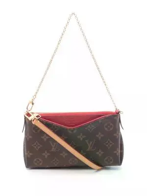 LOUIS VUITTON 2016 Monogram Pallas Clutch - Brown