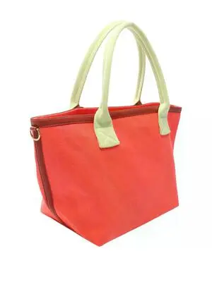 Hermès 1990-2010 Toile Petit H Socabas Tote Bag - Red