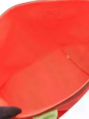Hermès 1990-2010 Toile Petit H Socabas Tote Bag - Red