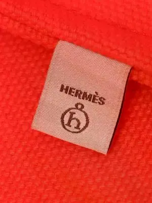 Hermès 1990-2010 Toile Petit H Socabas Tote Bag - Red